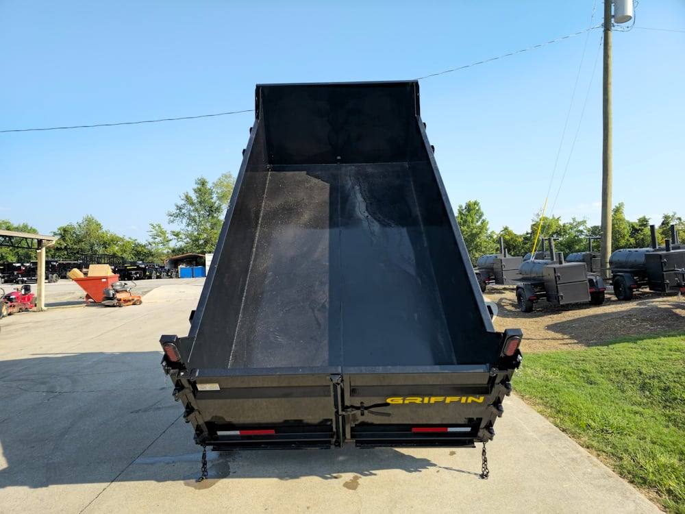 7x14 Telescopic Hydraulic Dump Trailer with 3ft Sides (2) 7K Axles 14K