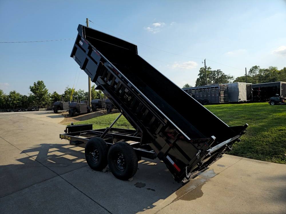 7' X 14' 2ft Sides Hydraulic Dump Trailer 7,000lb Axles 14K GVWR
