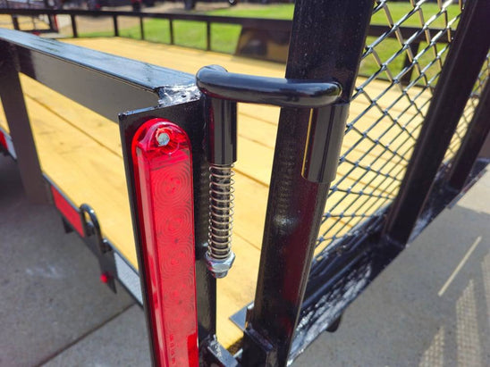 6.4x14 Straight Deck Utility Trailer 3,500lb Axles Tall Gate