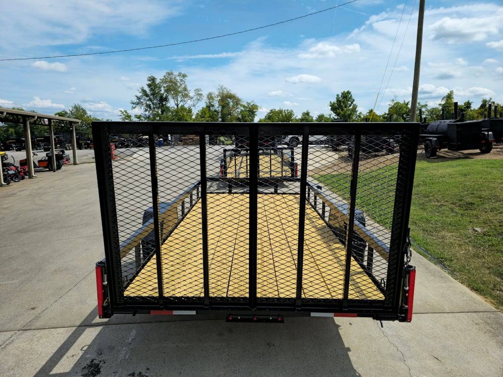 6.4x14 Straight Deck Utility Trailer 3,500lb Axles Tall Gate