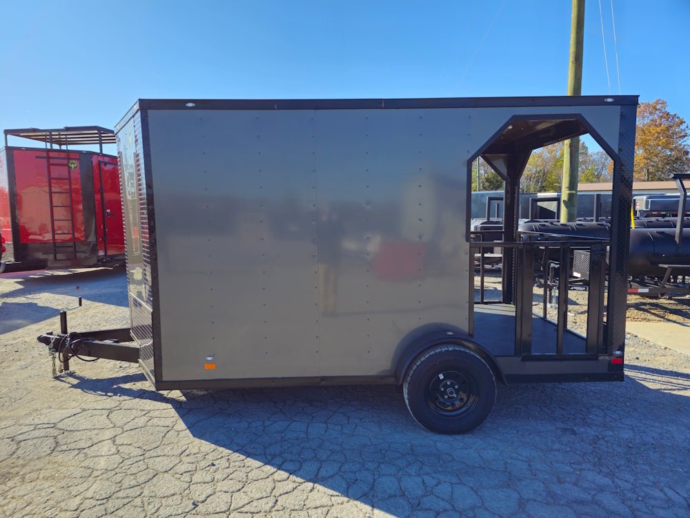 7x12 Charcoal Concession Porch Trailer Food Serving Merchandising - SLE ...