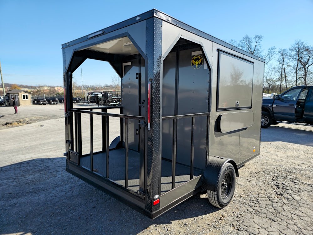 7x12 Charcoal Concession Porch Trailer Food Serving Merchandising - SLE ...