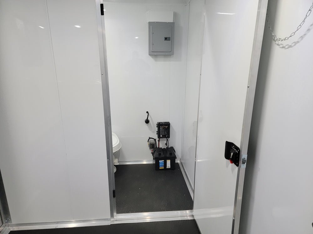 8.5' X 20' Black Concession Trailer Office & Mobile Command Center ...