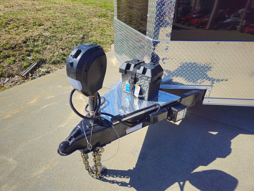 Enclosed Trailer 8.5x24 Black W/ Silver Trim Cargo & Toy Hauler 9ft ...