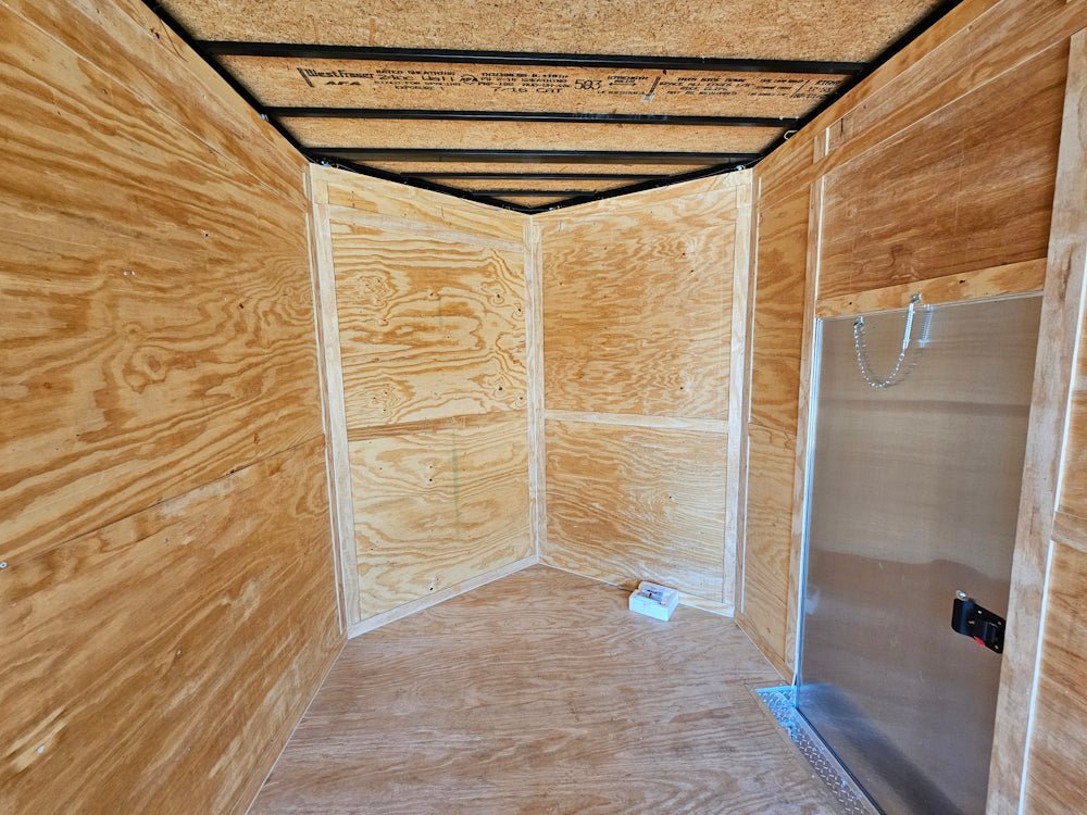 Enclosed Trailer 8.5x24 Black W/ Silver Trim Cargo & Toy Hauler 9ft ...