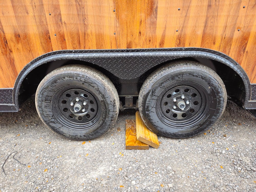 8.5' X 14' Wood Grain Concession Trailer Food Event Catering