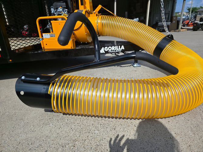 6.4x14 Debris Leaf Suction Removal Trailer with 21HP Debris Loader for ...
