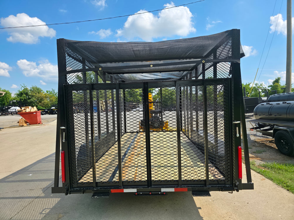 6.4x14 Debris Leaf Suction Removal Trailer with 21HP Debris Loader for ...