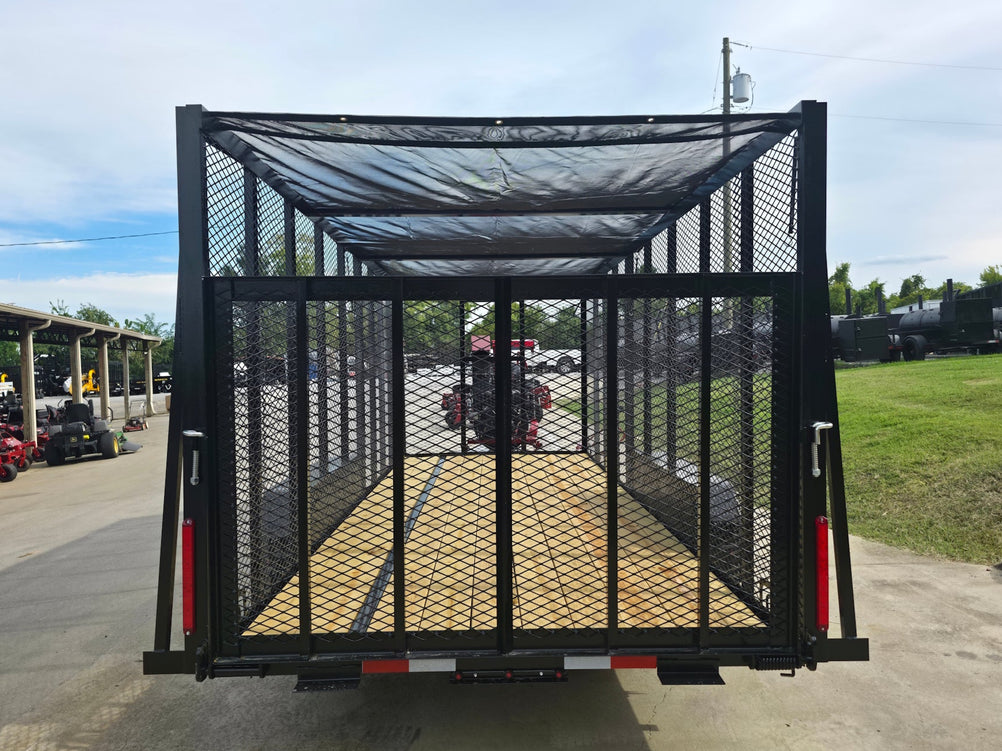 6.4x18 Debris Leaf Suction Removal Trailer with 18HP Debris Loader for ...