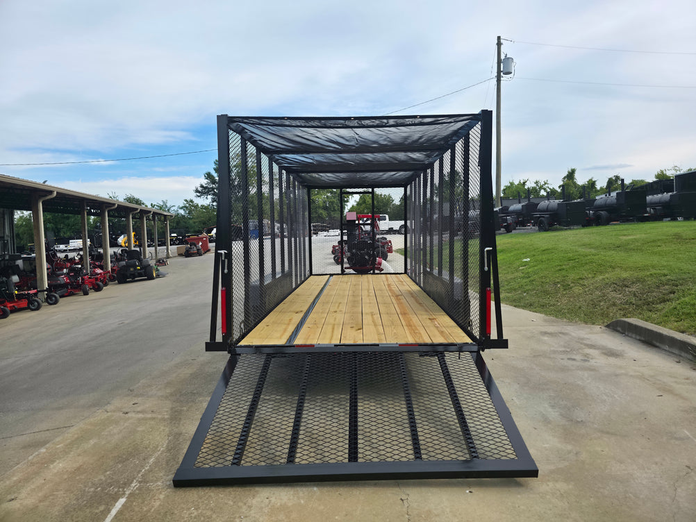 6.4x18 Debris Leaf Suction Removal Trailer with 18HP Debris Loader for ...