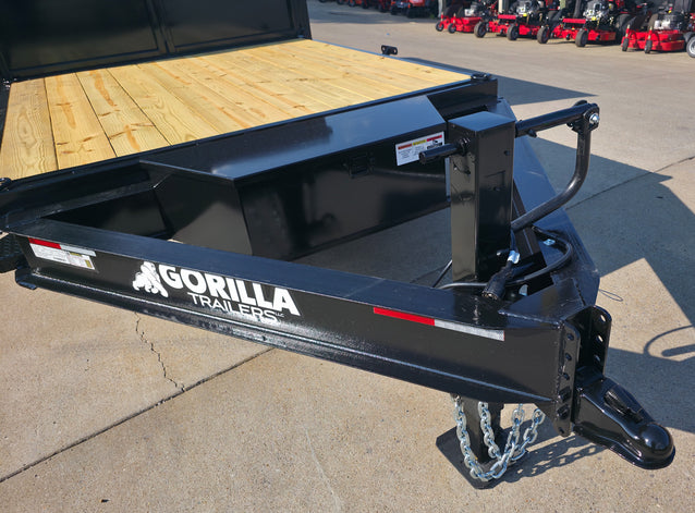7x20 Hybrid Dump Utility Trailer with 3ft Sides Open Deck Equipment (2 ...