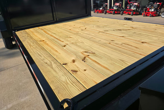 7x20 Hybrid Dump Utility Trailer with 3ft Sides Open Deck Equipment (2 ...