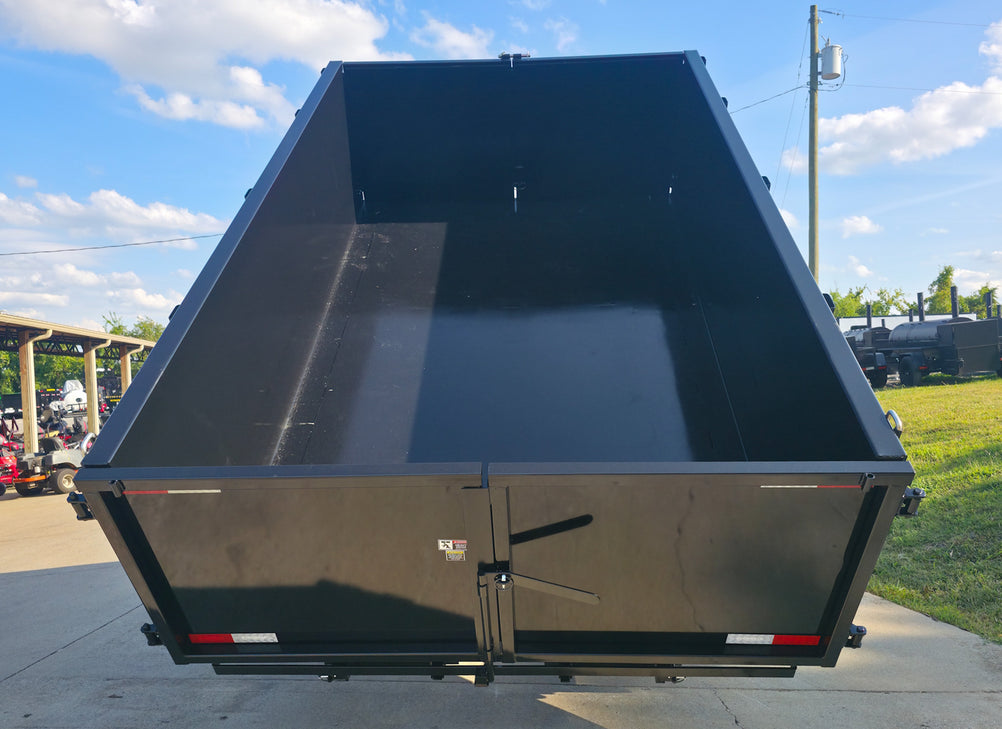 7x20 Hybrid Dump Utility Trailer with 3ft Sides Open Deck Equipment (2 ...