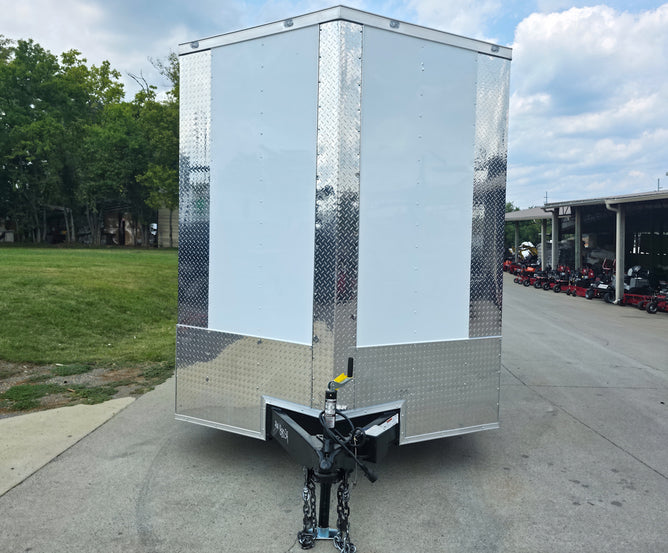 7x18 Hybrid Enclosed Trailer with Side Door (2) 5,200lb Axles Storage