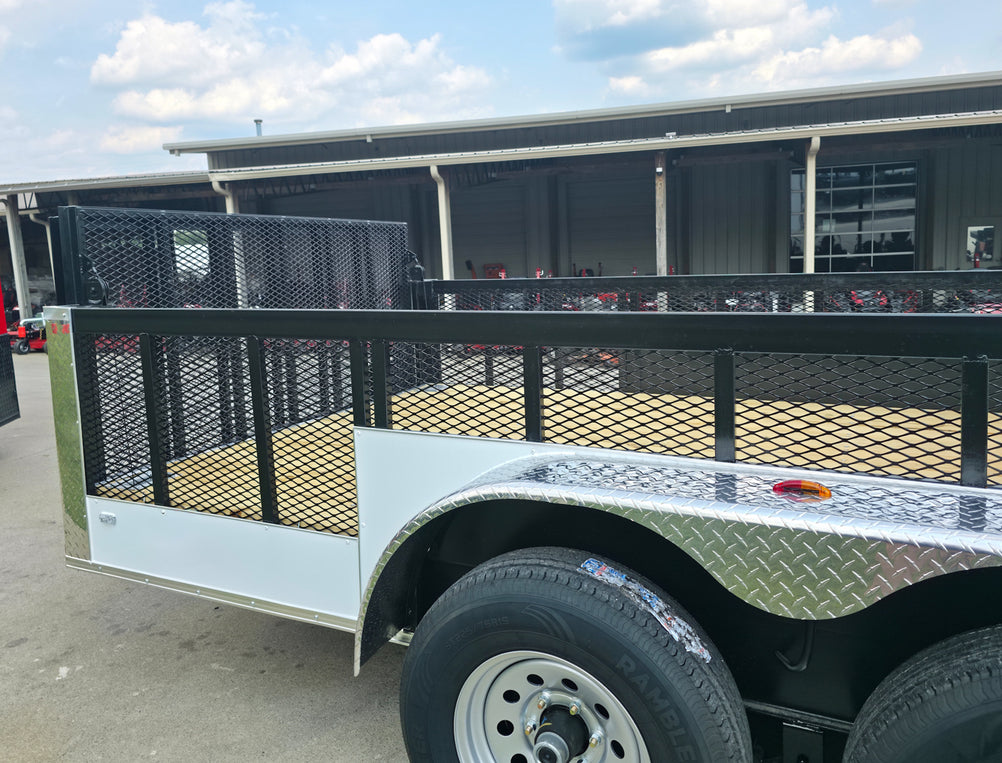 7x18 Hybrid Enclosed Trailer with Side Door (2) 5,200lb Axles Storage
