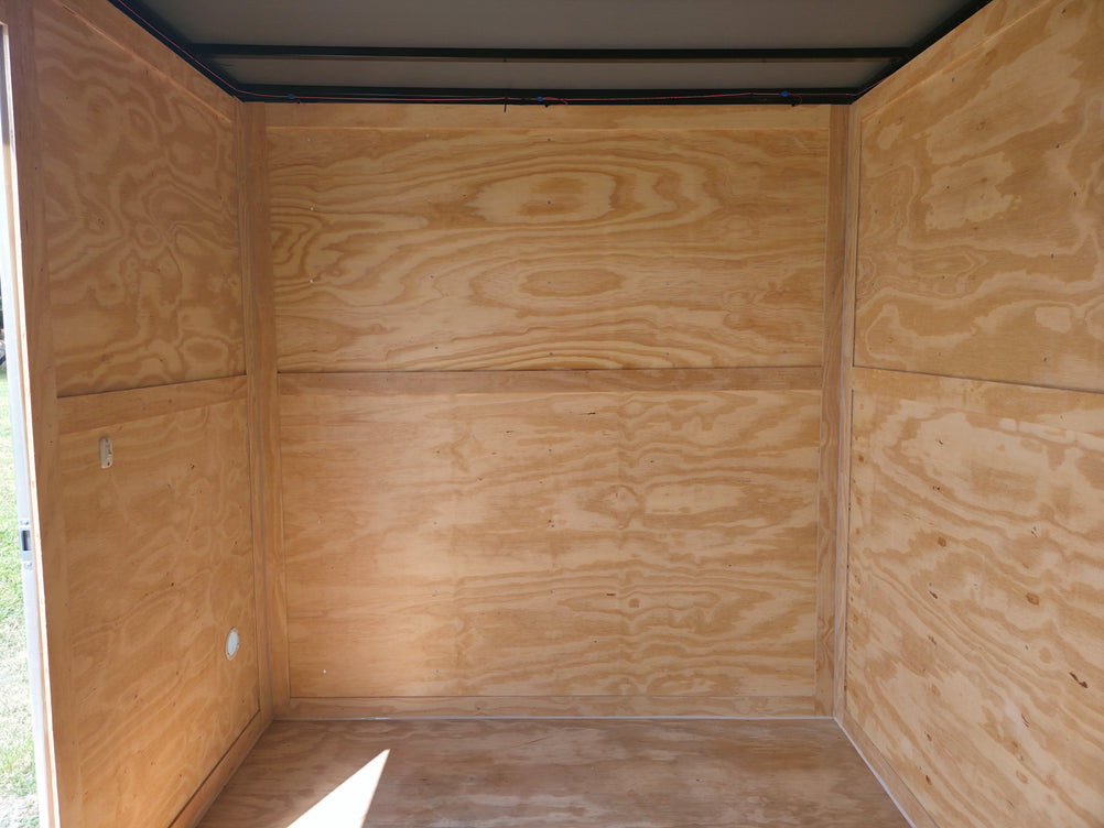 7x18 Hybrid Enclosed Trailer with Side Door (2) 5,200lb Axles Storage