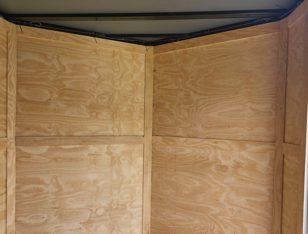 7x18 Hybrid Enclosed Trailer with Side Door (2) 5,200lb Axles Storage