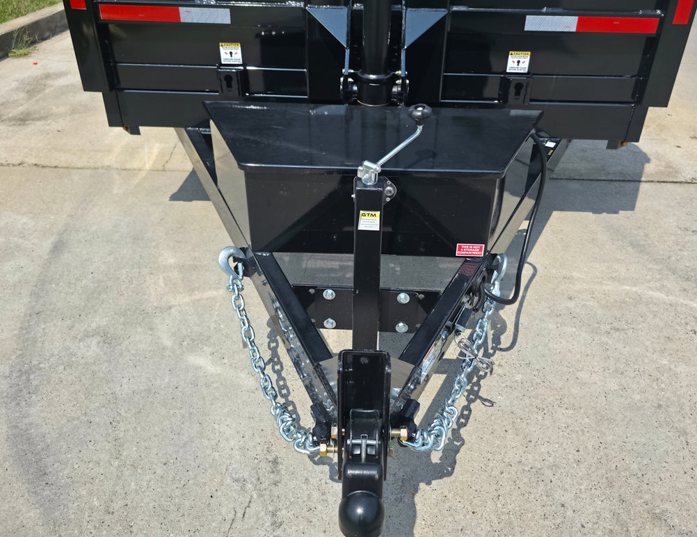 7x14 Telescopic Hydraulic Dump Trailer with 3ft Sides (2) 7K Axles 14K