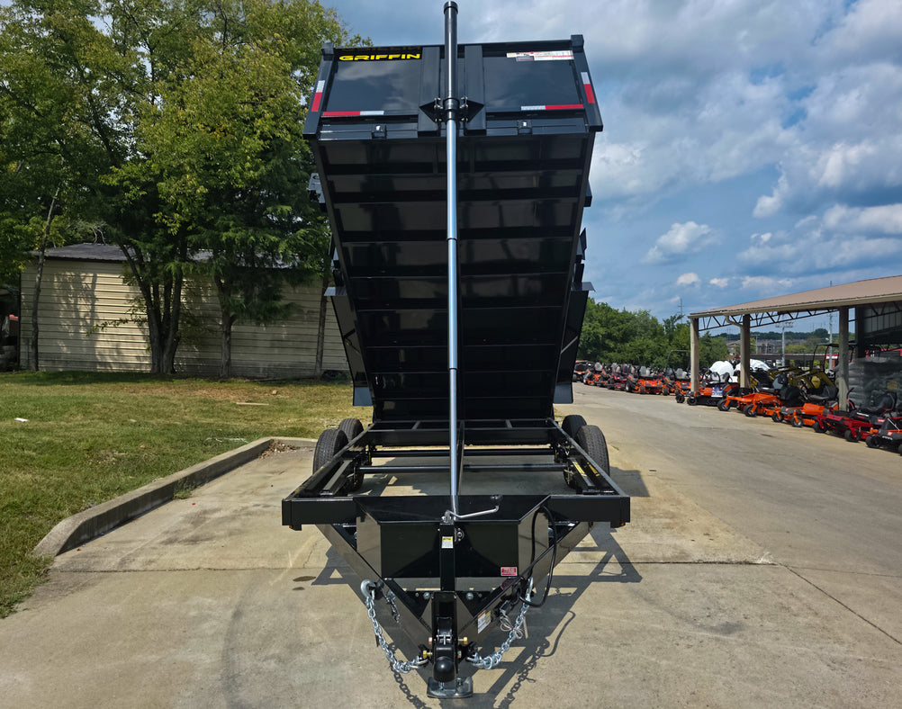 7x14 Telescopic Hydraulic Dump Trailer with 3ft Sides (2) 7K Axles 14K