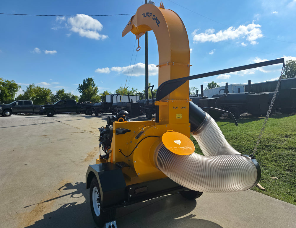 TURF ONE T10000DL Truck Leaf Debris Loader With Trailer V-Twin 35HP ...