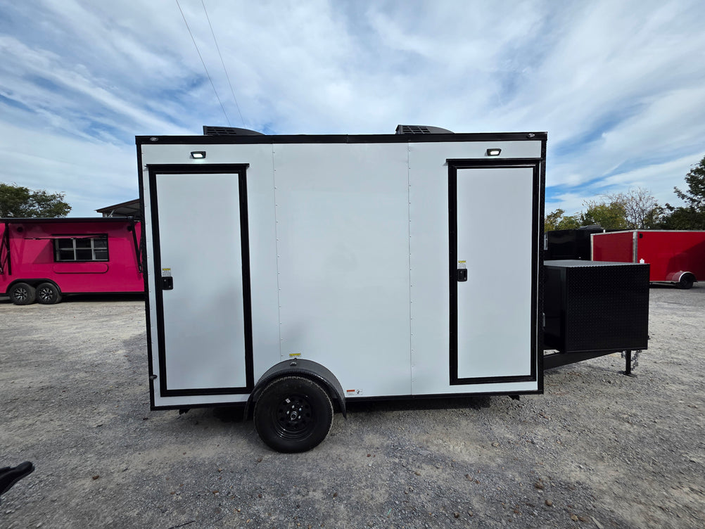 7' X 12' Custom Restroom / Bathroom Trailer - SLE Equipment