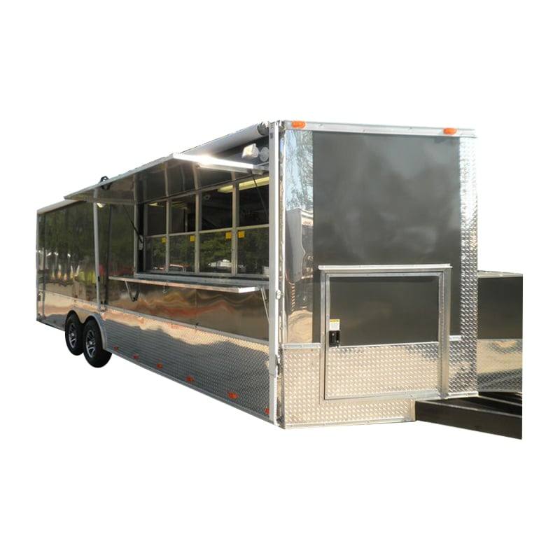 Concession Trailer 8.5'x24' Silver - Food Catering Event Vending