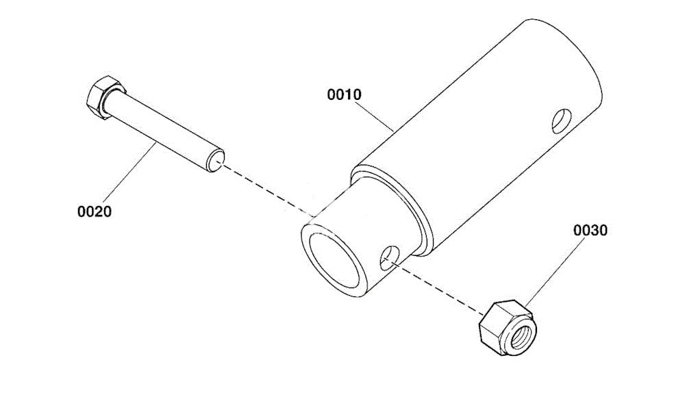 Ferris 5601079 Extension sleeve for IS6200, ISX3300, IS3200Z & F320Z 7