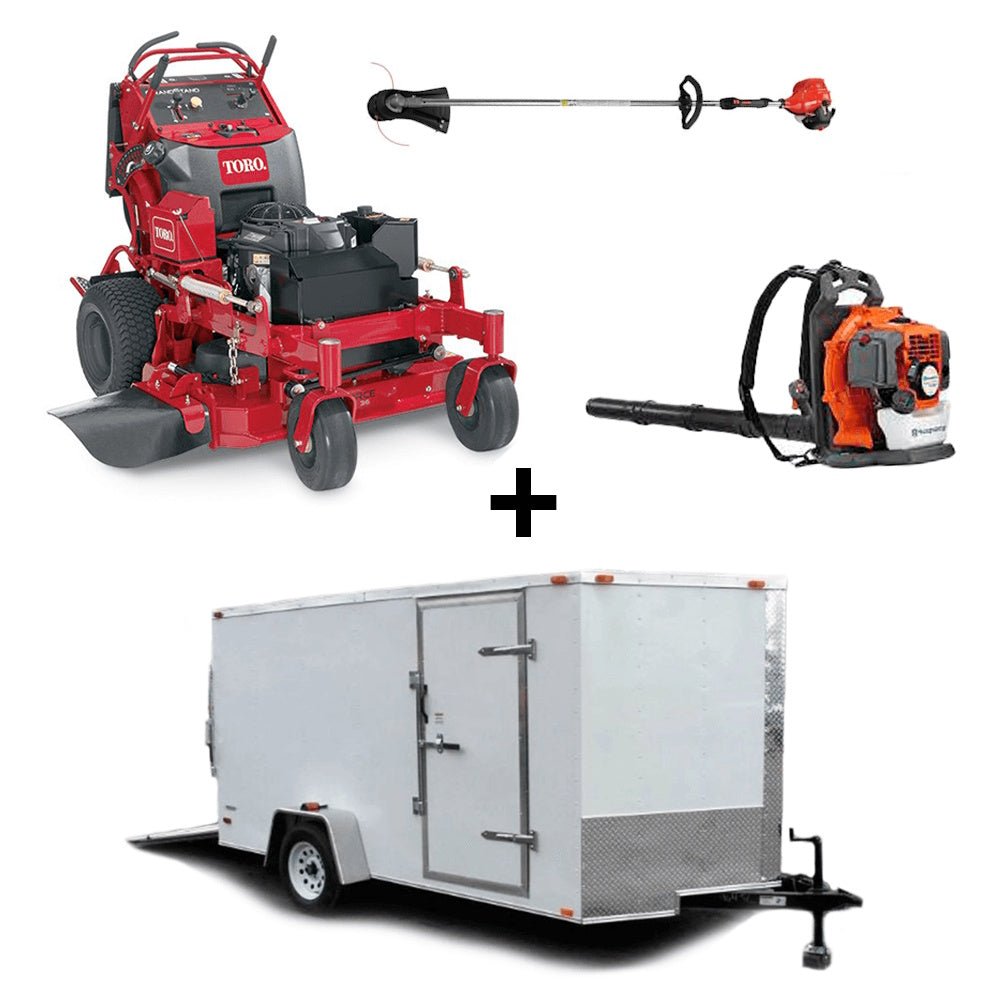 Toro 74534 GrandStand Stand On Mower Encl Trailer Handhelds Pack