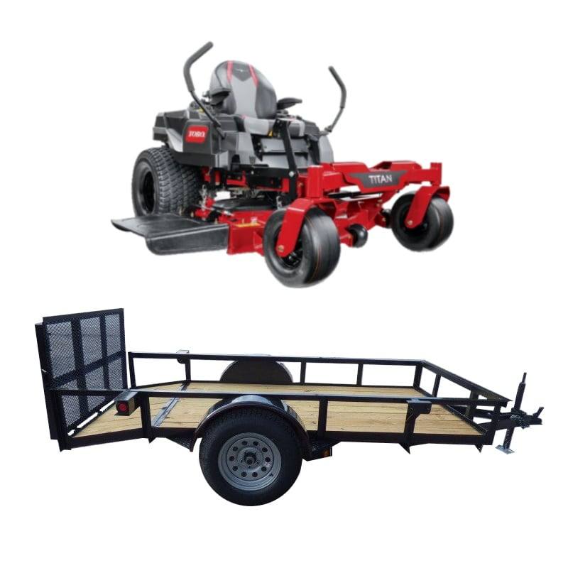 Toro 75303 60" Zero Turn Mower 6x12 Utility Trailer Package