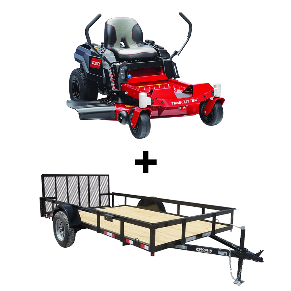 Toro 75748 42" TimeCutter Zero Turn Mower Util Trailer Bundle