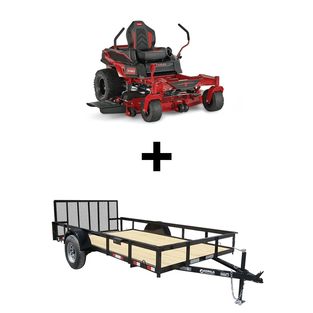 Toro 76604 60" Titan Zero Turn Mower 26HP Kohler Utility Trailer Packa