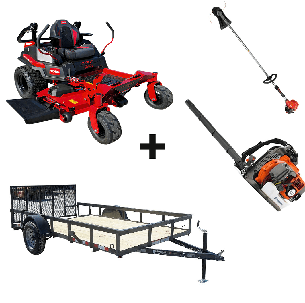 Toro 76606 Titan MAX Zero Turn Mower Utility Trailer Handheld Bundle