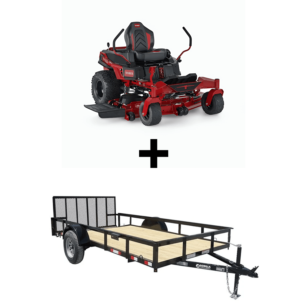 Toro 76614 60" Titan MyRide Zero Turn Mower Utility Trailer Package De