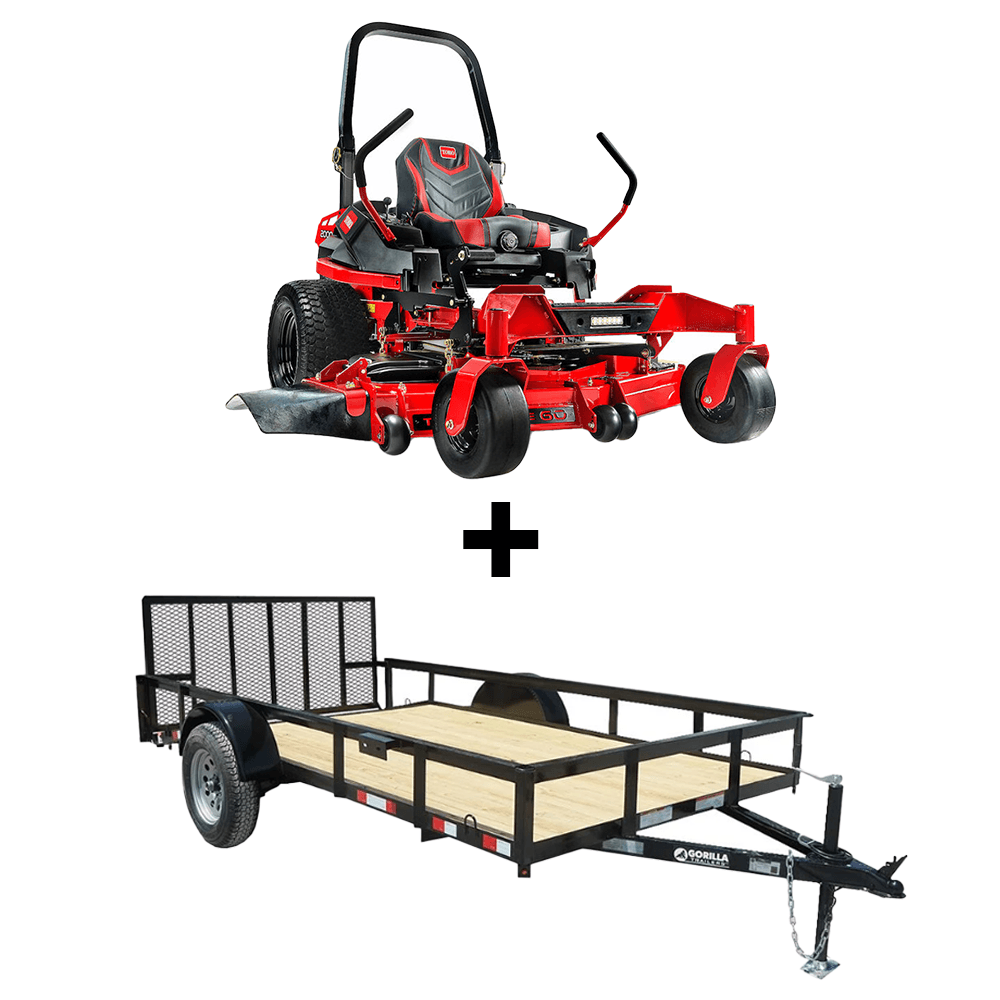 Toro 77283 52" ZMaster 2000 Zero Turn Mower Util Trailer Bundle