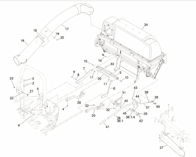 Toro 78567 Z Master E-Z Vac DFS Rear Bagger-60" Deck