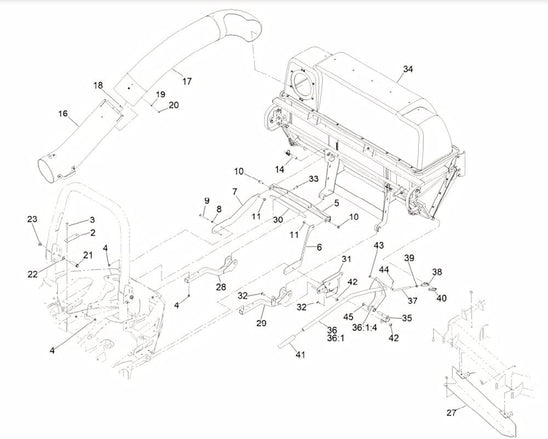 Toro 78468 4000 HDX Pro XL DFS Rear Bagger- 60" Deck