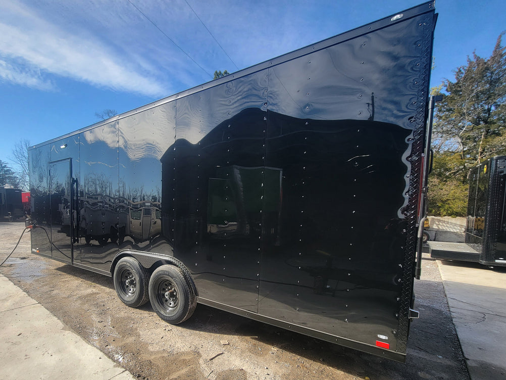 8.5' X 24' Custom Enclosed Stage Trailer Mobile Cigar Lounge