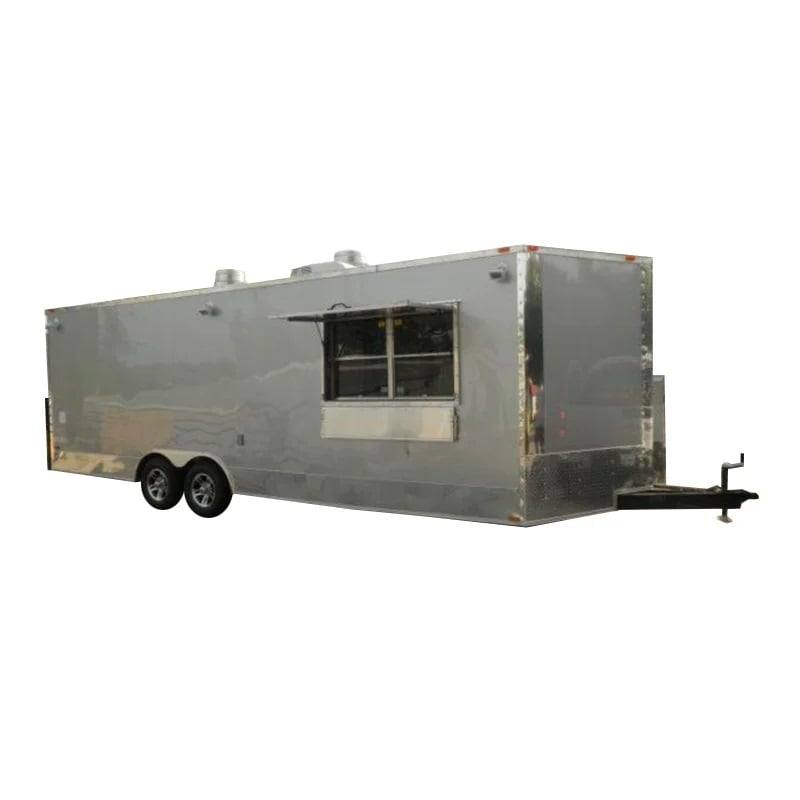Concession Trailer 8.5'x24' Silver - Custom Food Event Catering