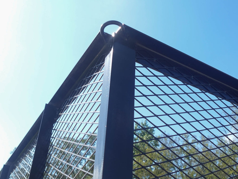 6.4x16 Dovetail Utility Trailer 6ft Mesh Sides (2) 3,500lb Axles - SLE ...