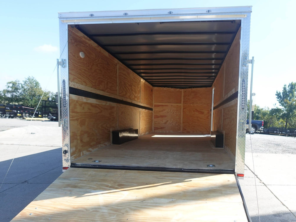 8.5x24 V-Nose Enclosed Trailer with E-Track (2) 5,200lb Axles