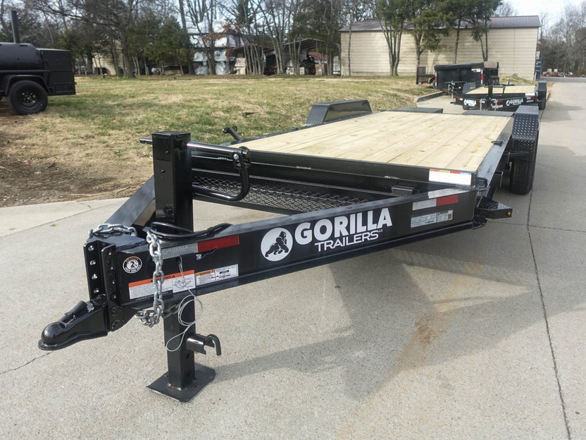 7x18 Equipment Trailer Dovetail King Kong Ramps