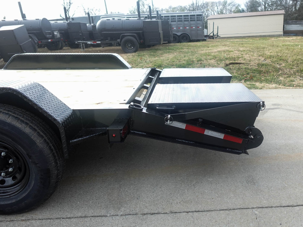 7x18 Equipment Trailer Dovetail King Kong Ramps