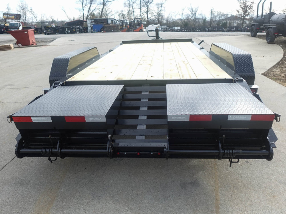 7x18 Equipment Trailer Dovetail King Kong Ramps
