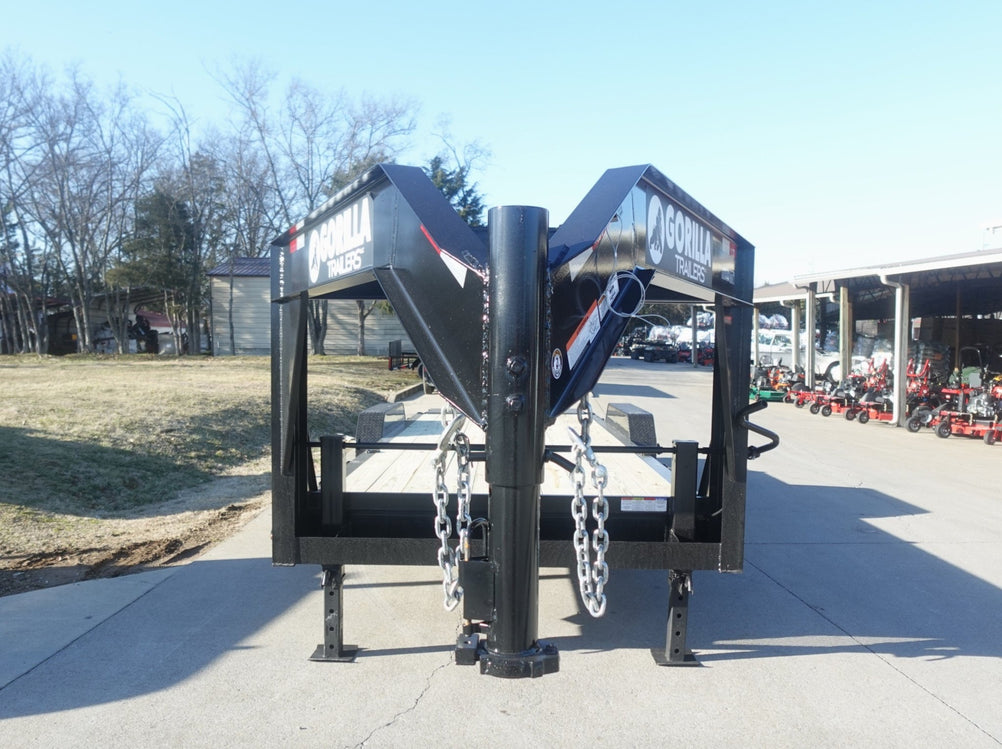 7X22 Gooseneck Equipment Trailer with (2) 7K Axles & Mini King Kong Ra