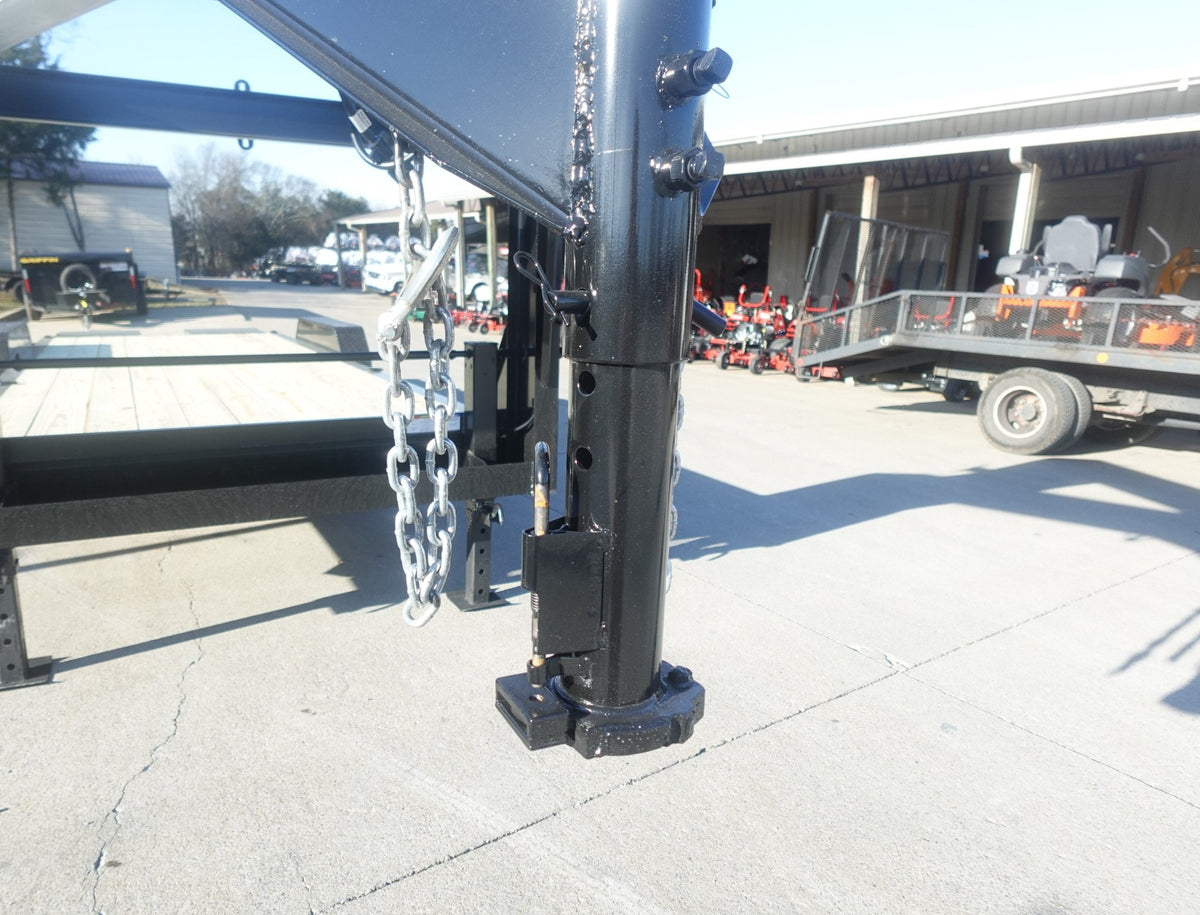 7X22 Gooseneck Equipment Trailer with (2) 7K Axles & Mini King Kong Ra