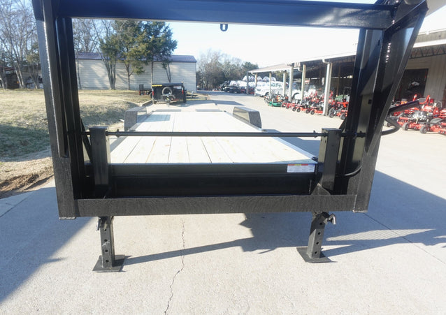 7X22 Gooseneck Equipment Trailer with (2) 7K Axles & Mini King Kong Ra