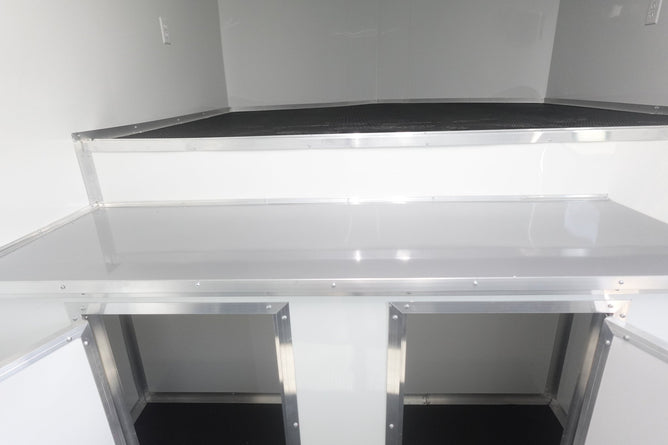8.5x32 Gooseneck Hybrid Enclosed Trailer with (2) 7K Axles and 50 AMP ...