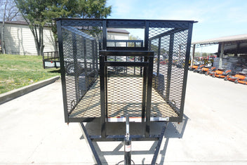 5x10 Straight Deck Debris Loader Utility Trailer (1) 3500lb Axle - SLE ...