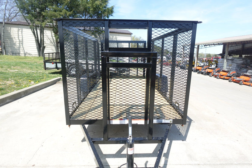 5x10 Straight Deck Debris Loader Utility Trailer (1) 3500lb Axle - SLE ...