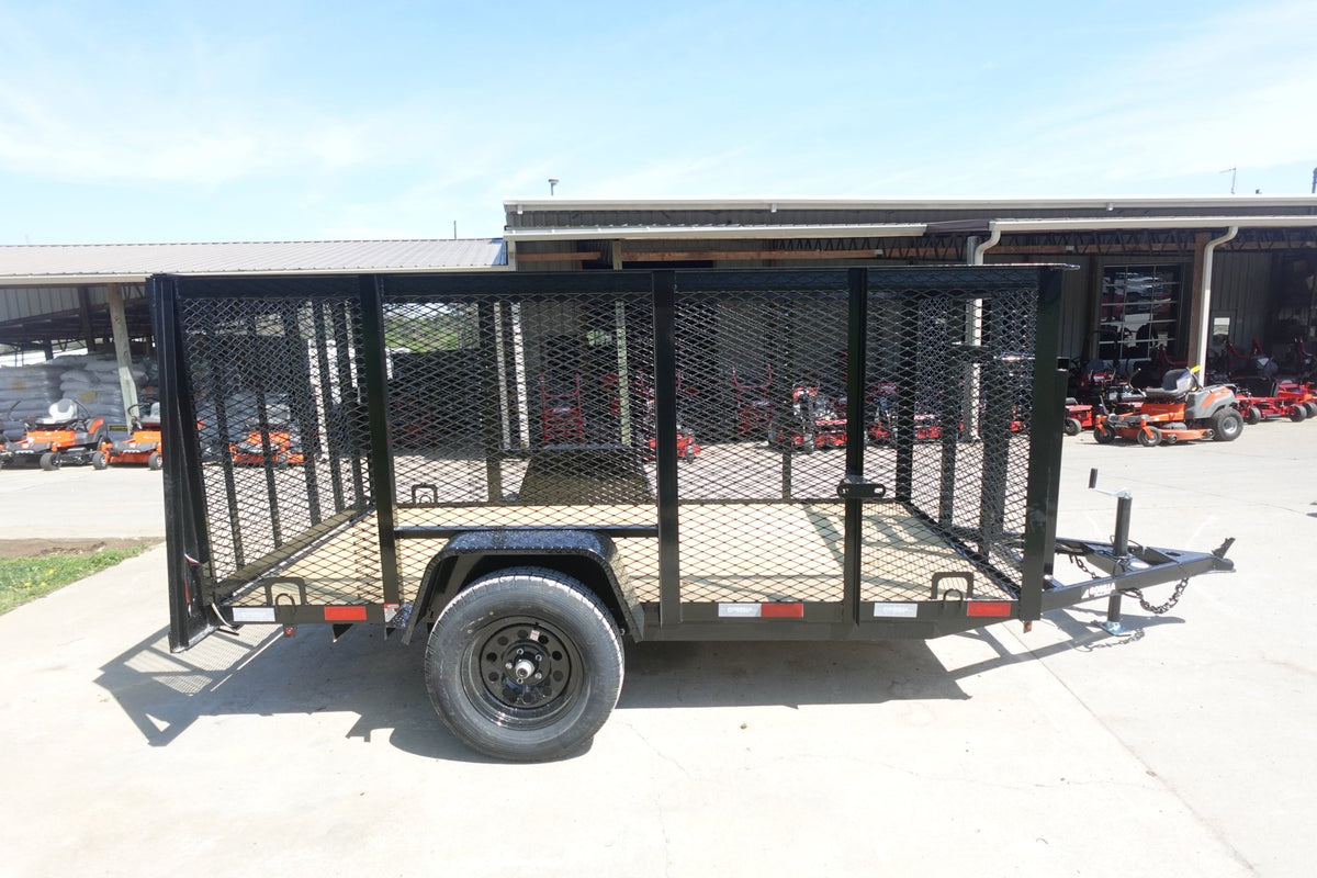 5x10 Straight Deck Debris Loader Utility Trailer (1) 3500lb Axle